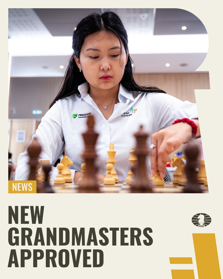 Kazakhstan Celebrates Second Female Grandmaster as FIDE Approves Title ...